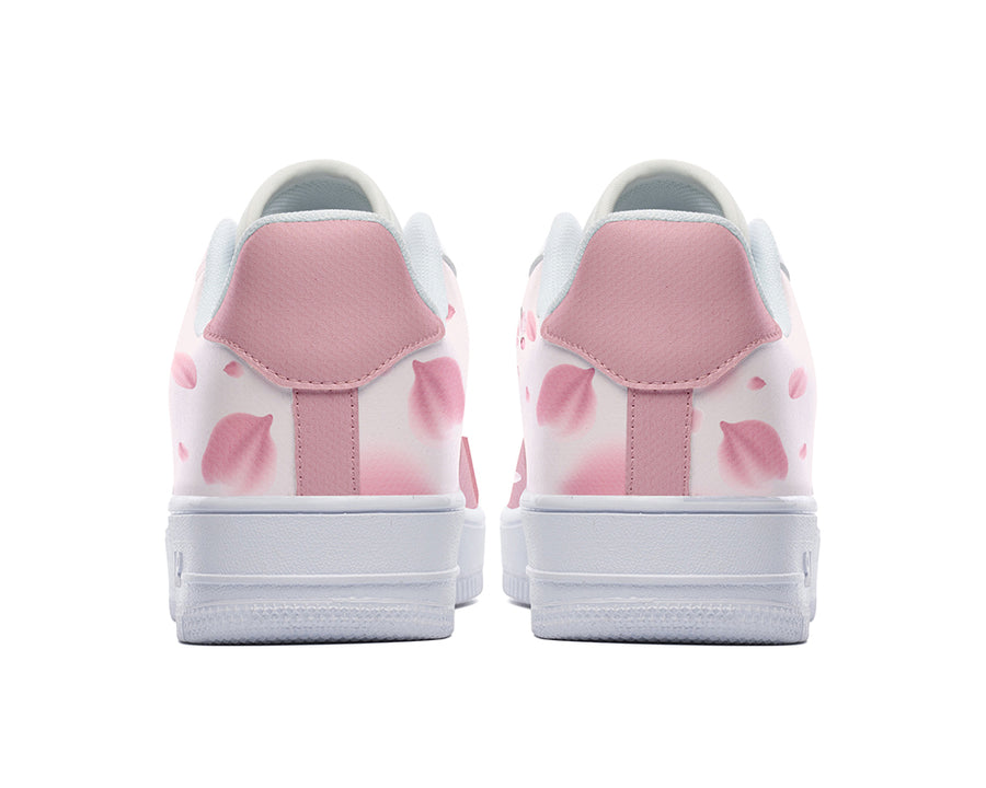Sakura Sneakers: Cherry Blossom Pattern Court Sneakers