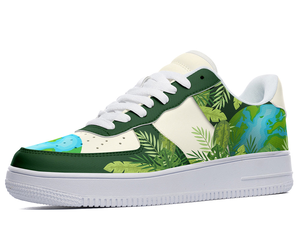 Stylish Sneakers with Vibrant Floral Design and White Sole