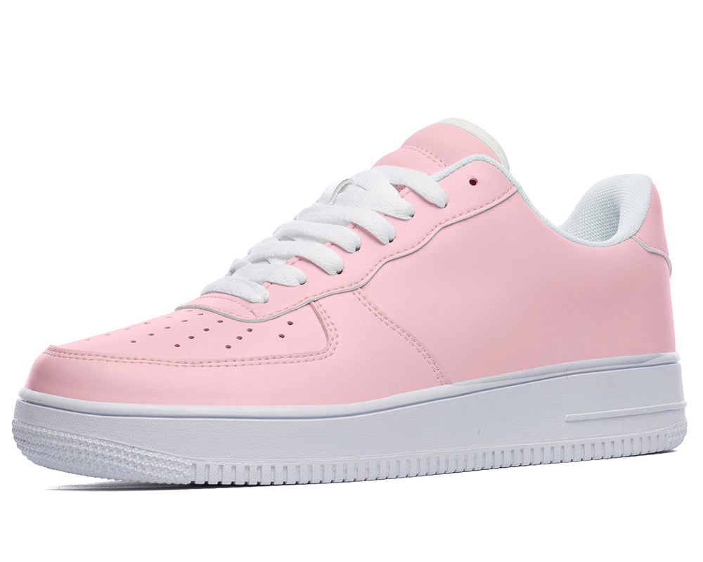 Pink Sneakers: Solid Pink Court Sneakers