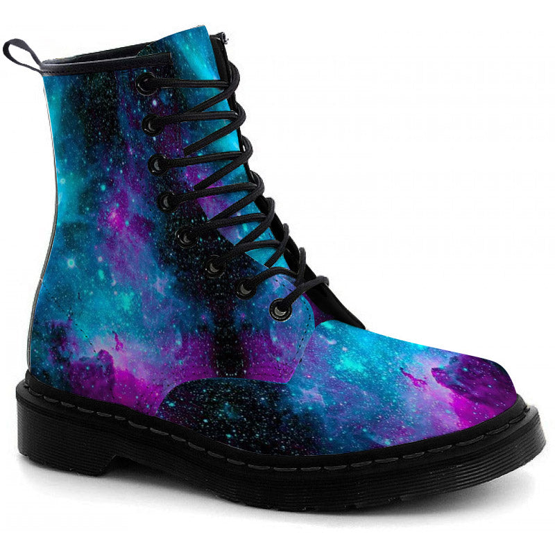 Galaxy Boots - Universe, Milkyway, Space Design -Vegan friendly leather ...