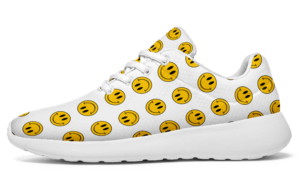 Smiley Sneakers: Smiley Face Pattern Sport Shoes