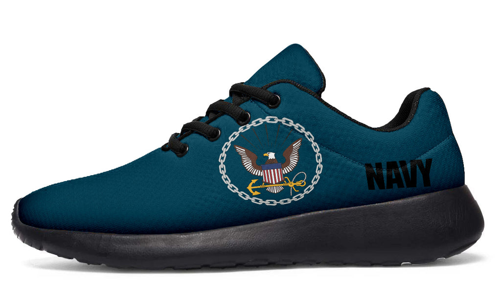 US Navy Sneakers - Sports Running Shoes – CustomKiks.com