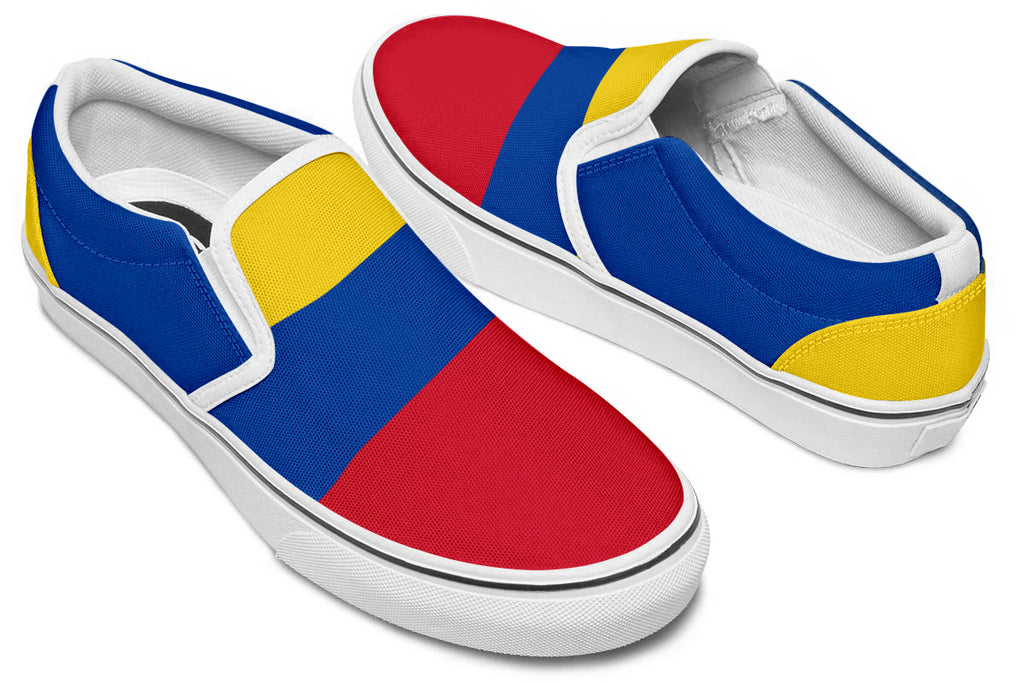 Colombia Slip On Shoes - Casual Flat Sneakers – CustomKiks.com