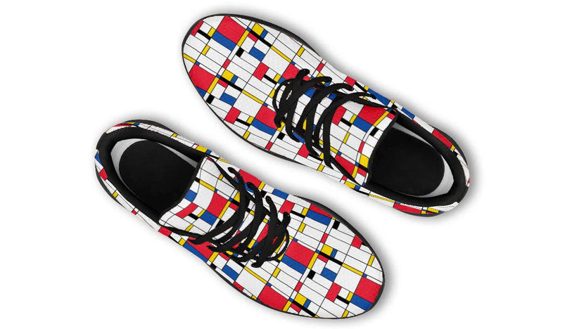 Mondrian Pattern Sports Shoes – CustomKiks.com