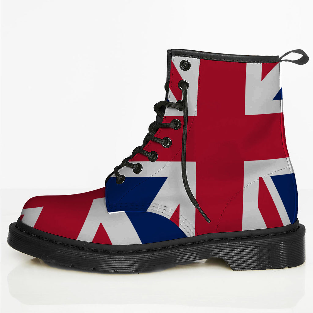 Union Jack Boots - UK Flag British Leather Boots – CustomKiks.com