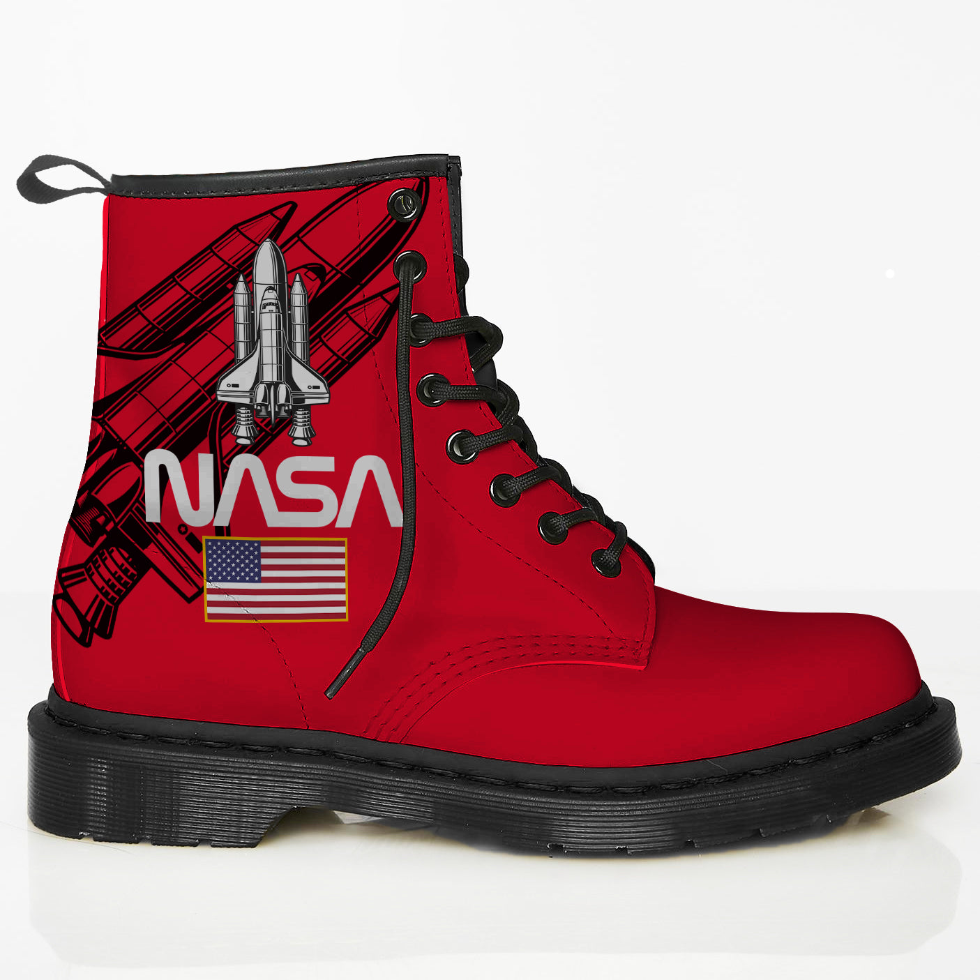 NASA Boots: NASA US Logo Combat Boots