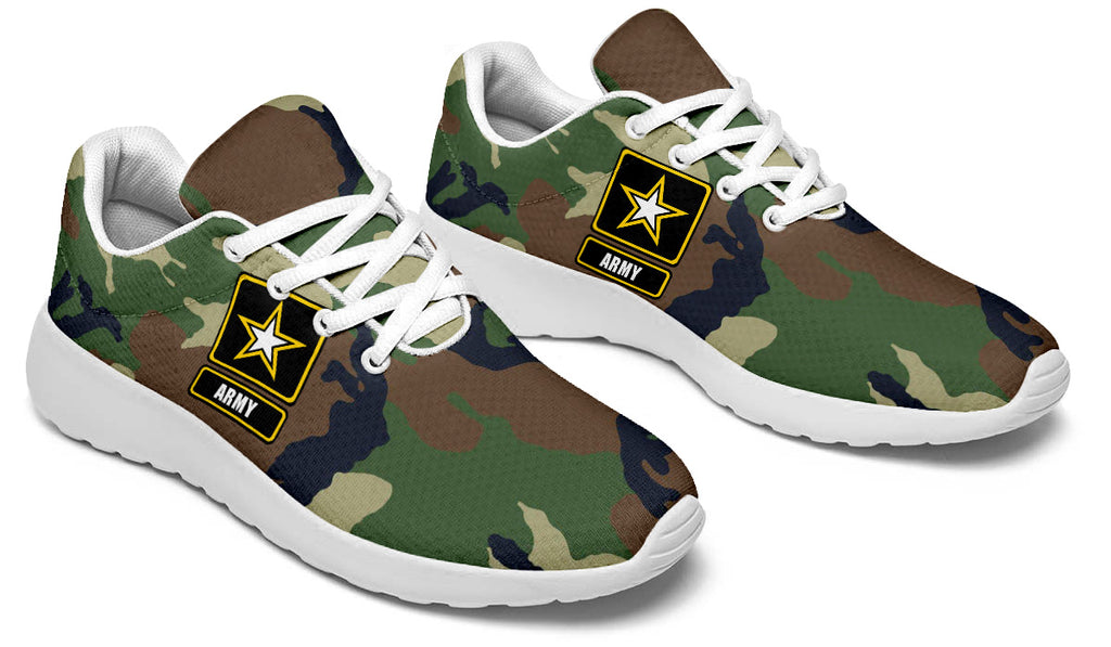 Army Sneakers - Military Camo ports Running Shoes – CustomKiks.com