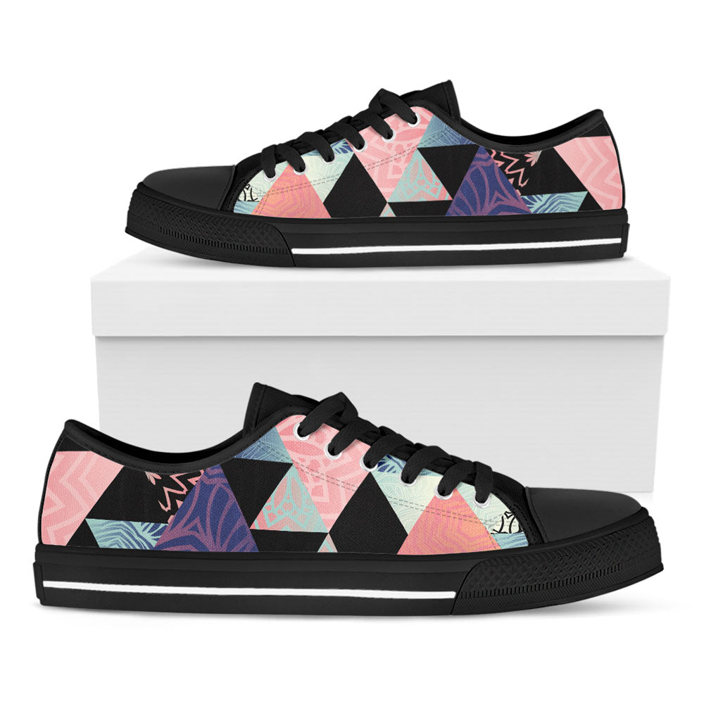 Triangles Pattern Design | Custom Made Low Top Canvas Shoe -CustomKiks ...